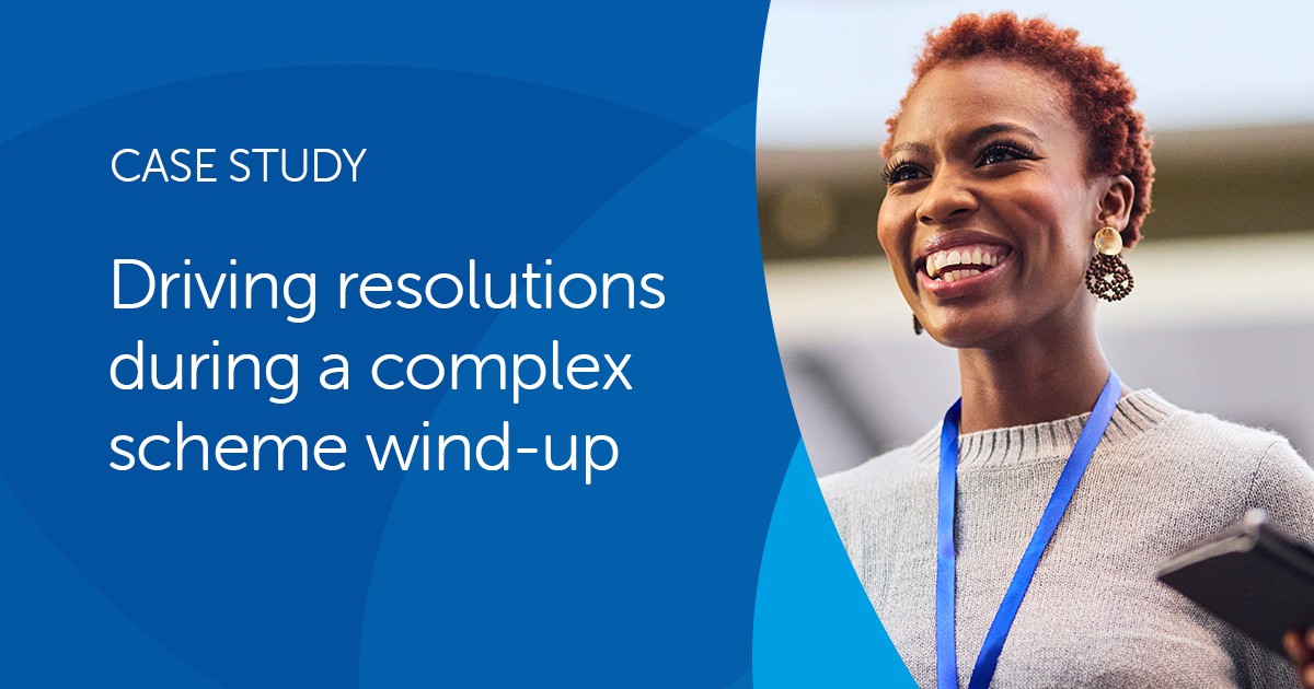 Driving resolutions during a complex scheme wind-up - Case studies ...
